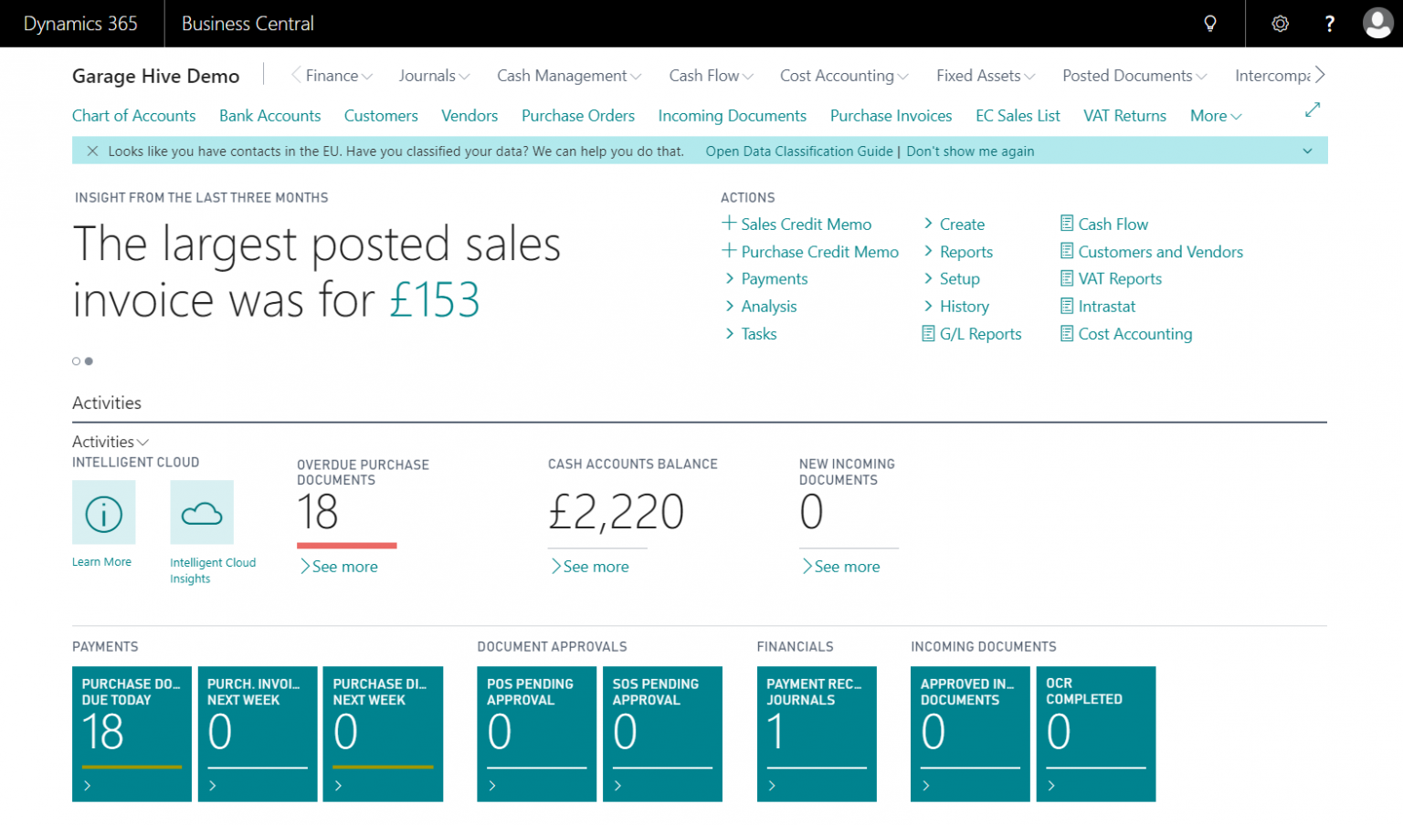 Accountancy - Garage management software - Garage Hive